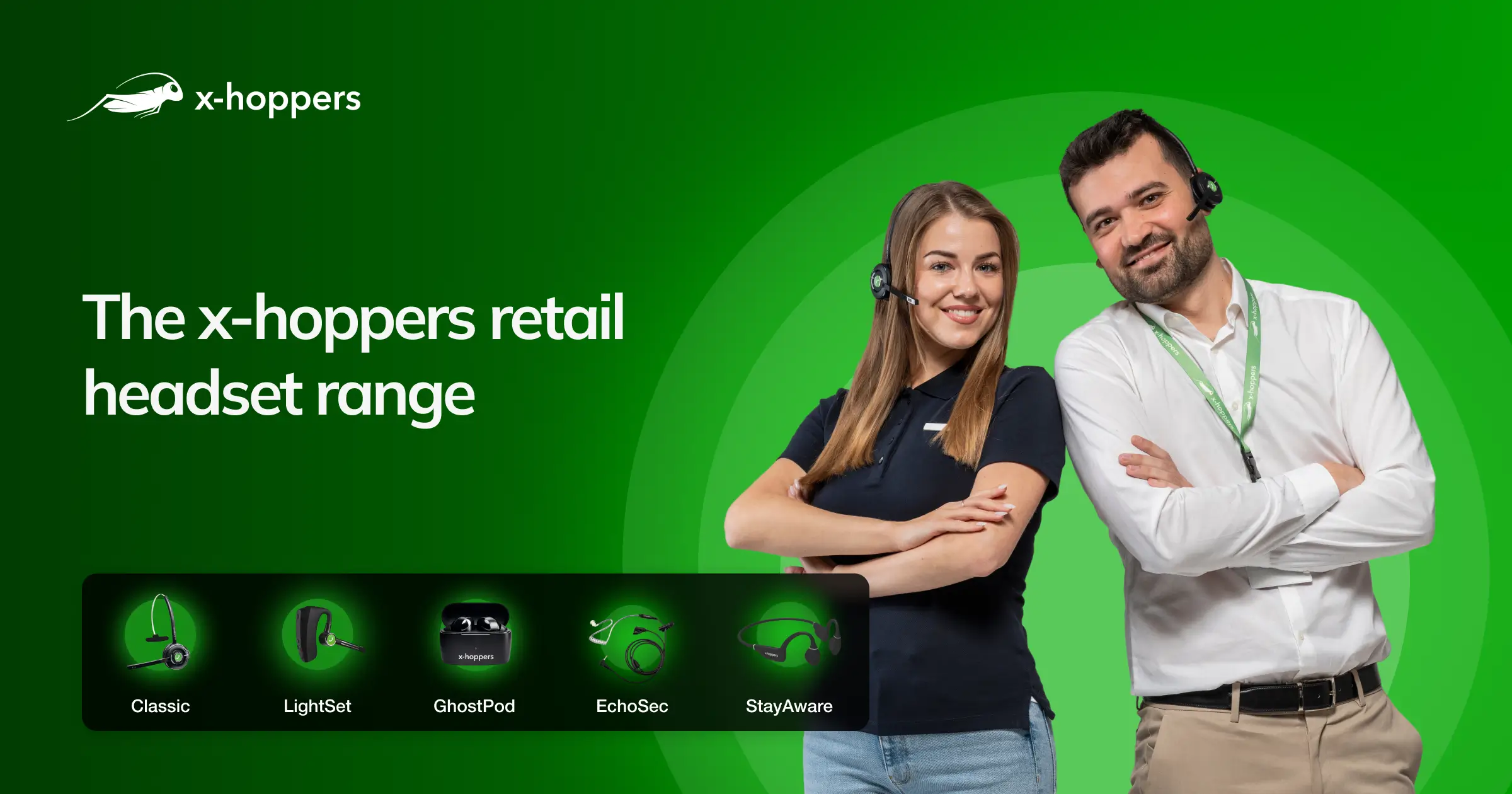 x‑hoppers headset range for retail teams | x‑hoppers