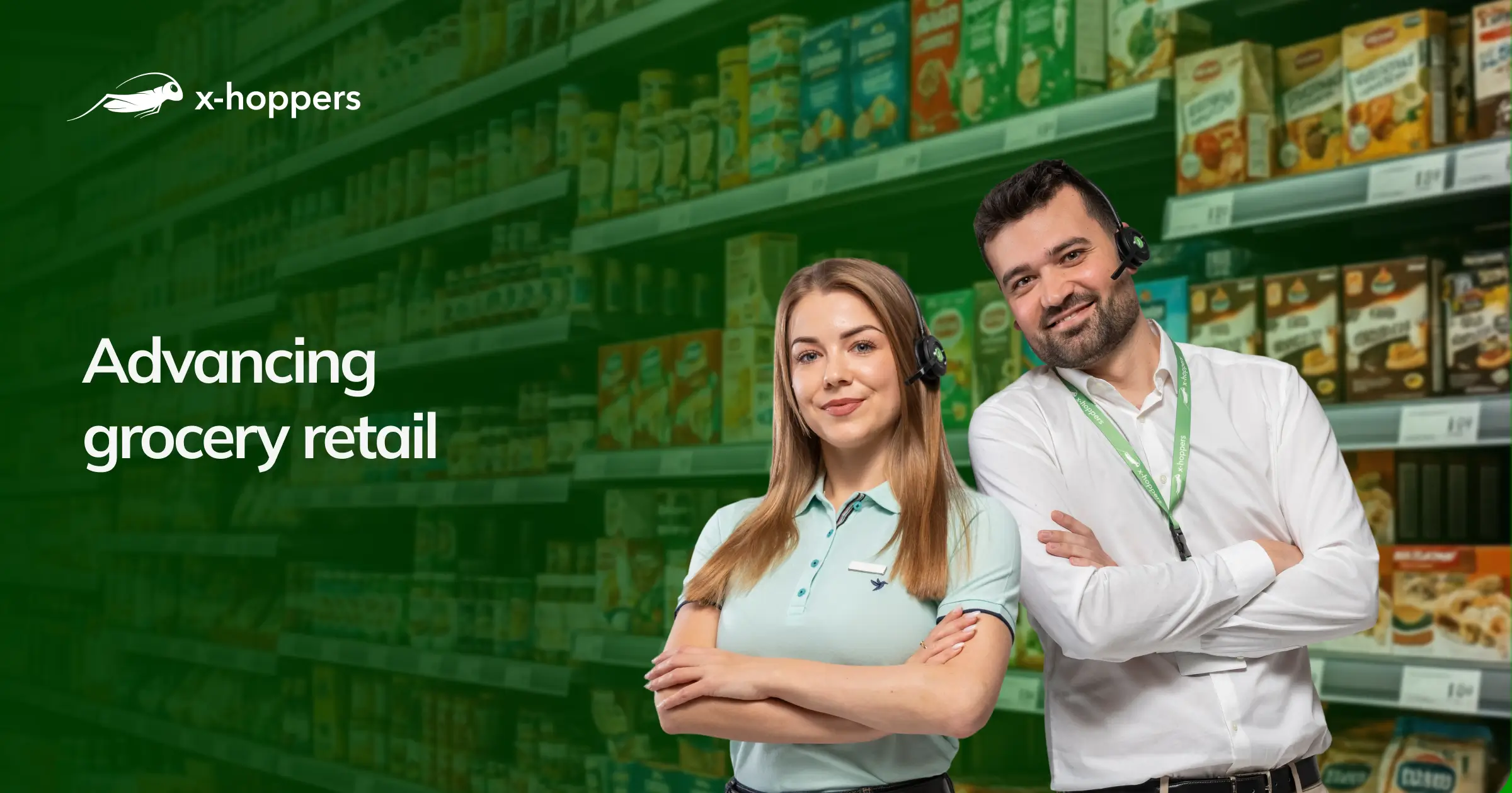 Advance grocery retail with our retail headset solution | x‑hoppers